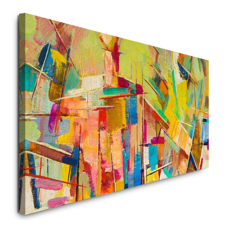 East Urban Home Leinwandbild "Bunte Malerei" - Kunstdruck | Wayfair.de